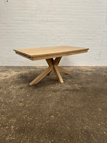 Scandi FS Solid Oak End Extending Spider Pedestal Dining Table - 771 ...