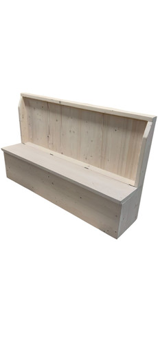Reclaimed Industrial Fitted Bench with lift up storage - 799 | RCC ...
