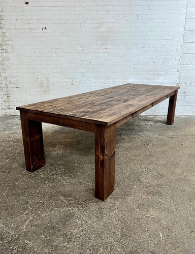 Reclaimed Chunky Sleeper Leg All Timber Rustic Farmhouse Dining Table ...