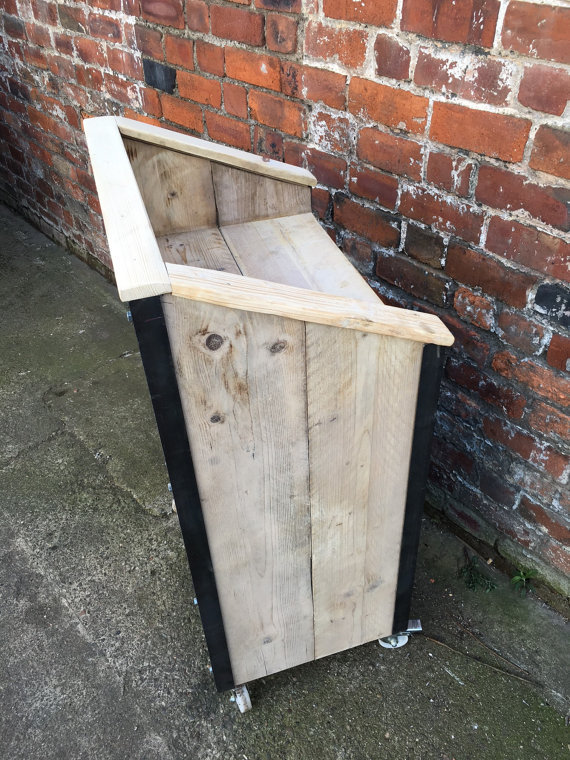 Reclaimed Industrial Chic Custom Hand Made EPOS Till Stand 121 ...