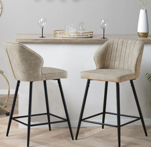 Leather style Bar/Breakfast Stool 041 | RCC Furniture Reclaimed Dining ...