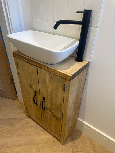 Reclaimed Industrial Rustic Cloak Room Bathroom Basin Washstand with ...