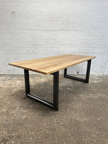 Industrial FS Solid Oak Classic Round Pipe Dining Table - 760 | RCC ...