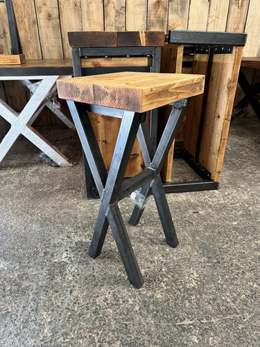 Reclaimed Industrial Double XX Breakfast Bar Stool - 791 | RCC ...
