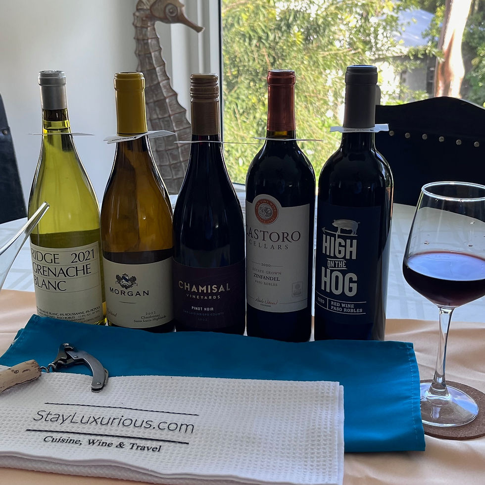 Going to Calfornia - Sign Up for California Central Coast Wine Tasting