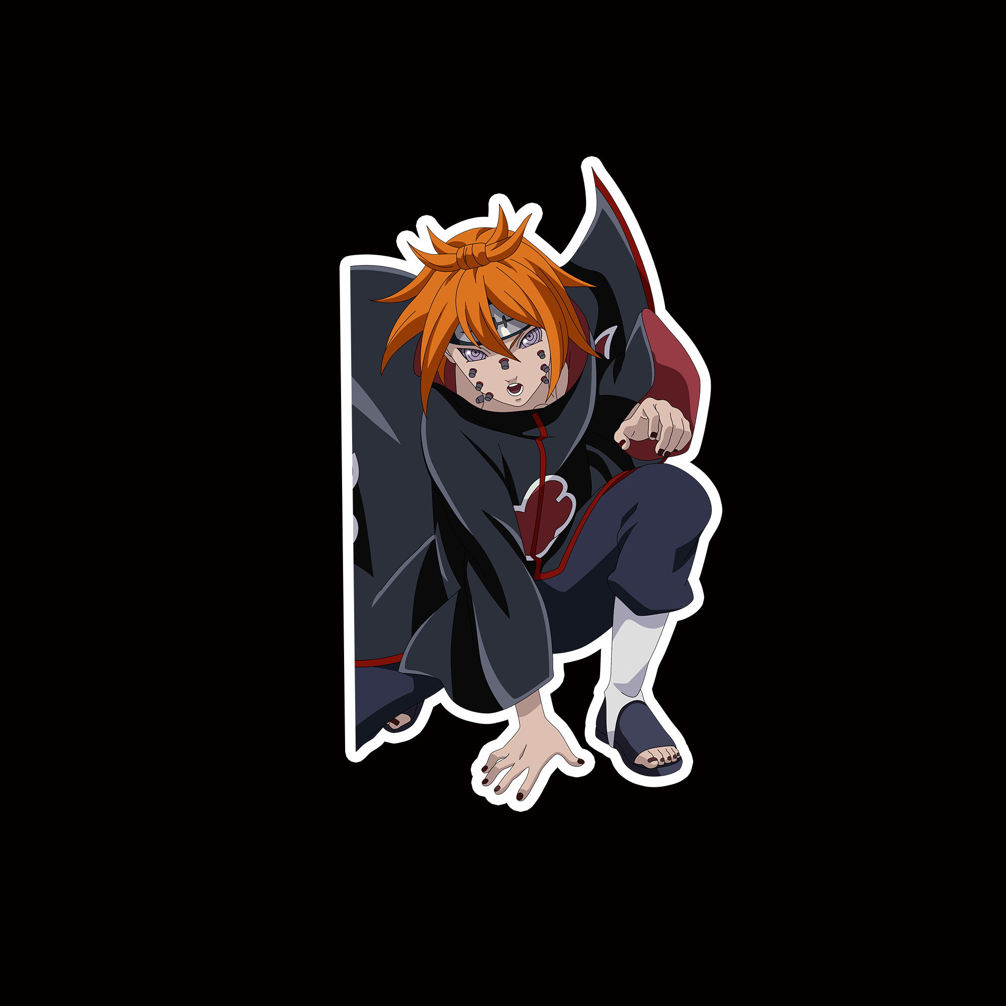 Paper Stickers, Labels & Tags Pain Anime Naruto Decal Sticker Stickers ...
