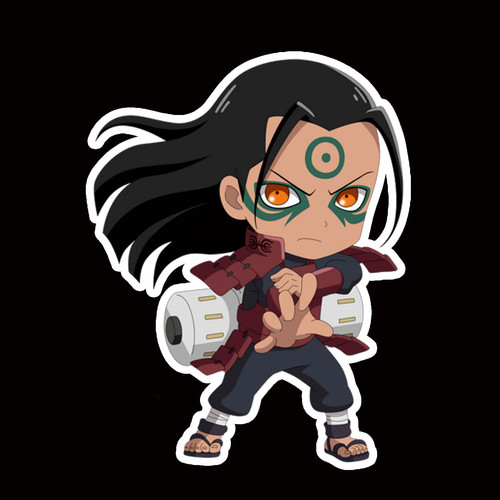 STMCH47 Hashirama Senju Naruto Peeking anime sticker Car Decal Window ...