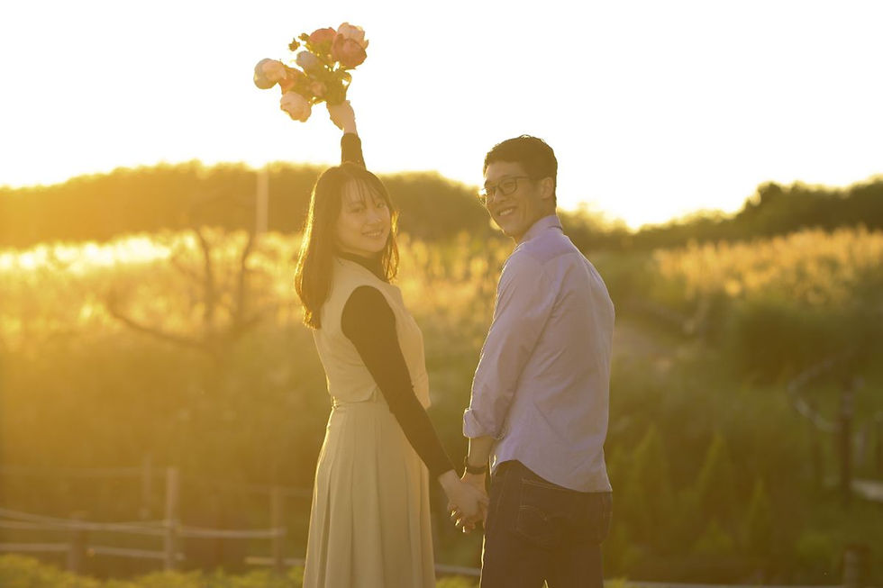 A Magical Surprise Proposal at Haneul Sky Park by Seoul Photographer