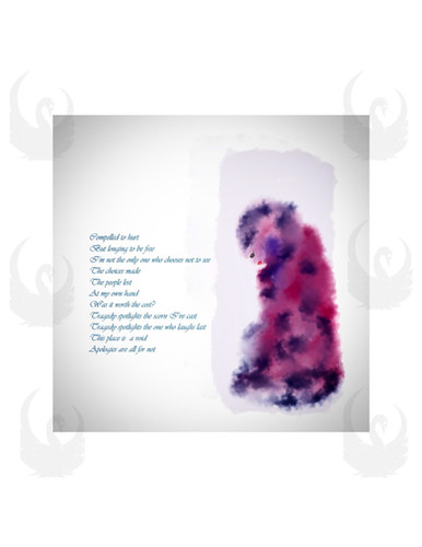 Compelled...Digital Print with Poem | Black Swan Spirit co