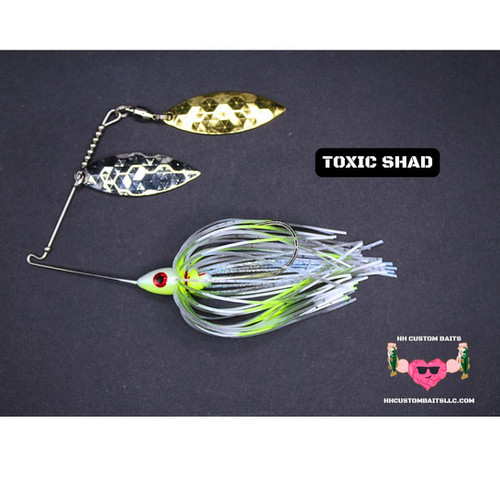 "TOXIC SHAD" RIVER RUNNER SPINNERBAIT | HH Custom Baits LLC
