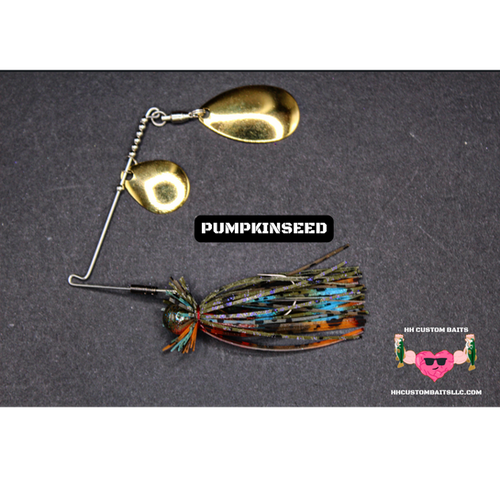 "PUMPKINSEED" KOOSHBALL MICRO SPIN TANDEM | HH Custom Baits LLC