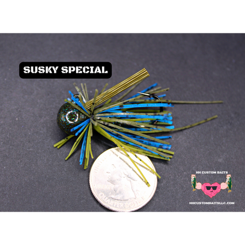 "SUSKY SPECIAL" KOOSHBALL MICRO PWR XT JIG | HH Custom Baits LLC