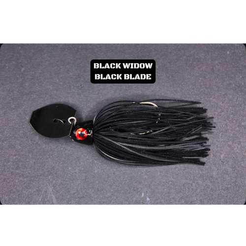 "BLACK WIDOW (FS)" FULL METAL MICRO BLADE | HH Custom Baits LLC