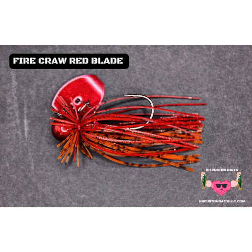 "FIRE CRAW RB" KOOSHBALL MICRO BLADE | HH Custom Baits LLC