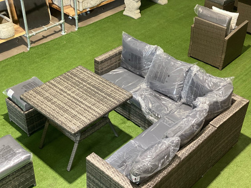 Dakota Grey Corner Dining Set | Vintage Flavour