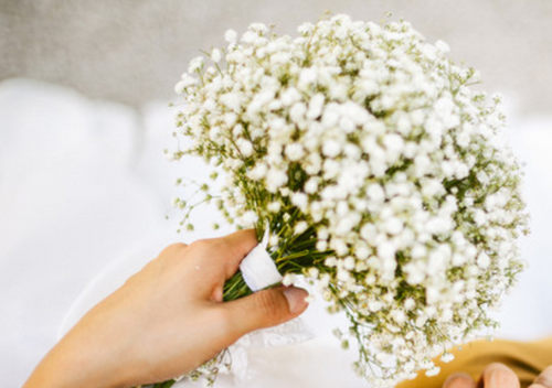 Prom Babies Breath Presentation Bouquet | indoorjungleflorist