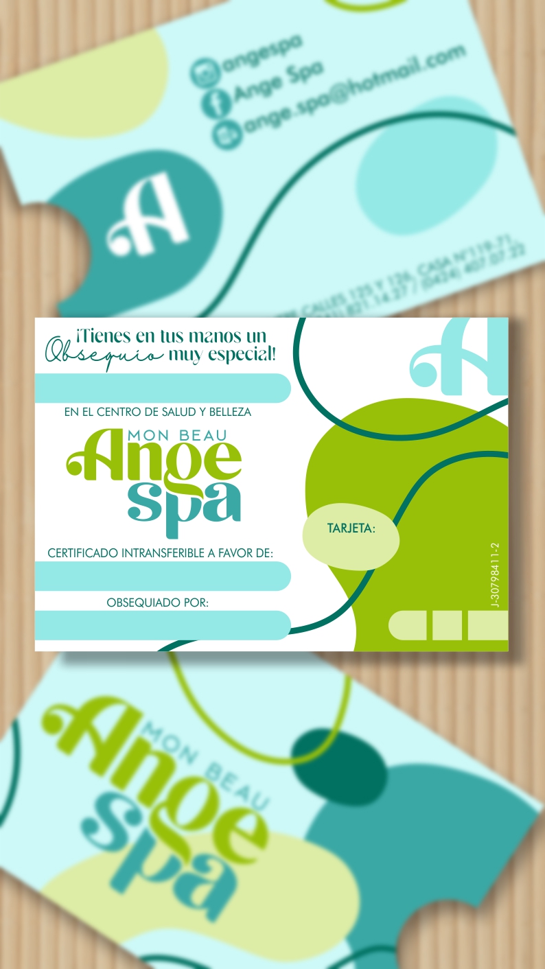 TARJETAS DE OBSEQUIO | Ange Spa