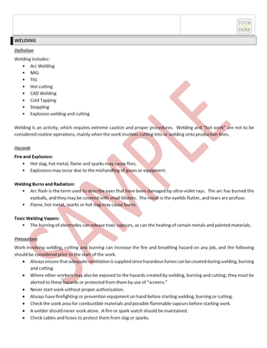 Welding Safe Work Practice | Quick Safety