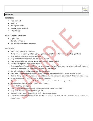 Painting Safe Work Practice | Quick Safety