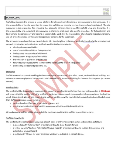 Scaffolding Safe Work Practice | Quick Safety