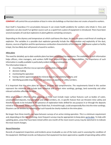 Mining Safe Work Practice | Quick Safety