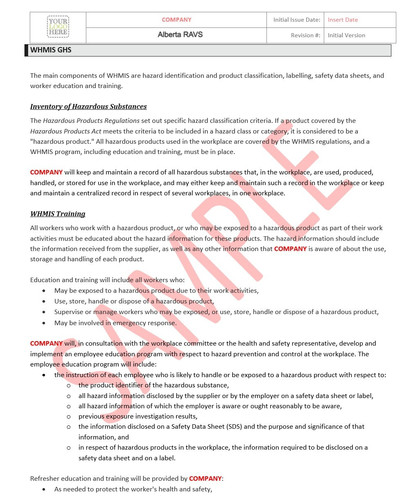 WHMIS - Alberta | Quick Safety