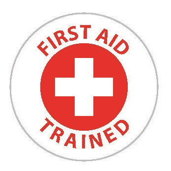 First Aid Trained Sticker | Quick Safety