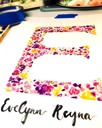 Baby Name Letter Print | Behold's Website