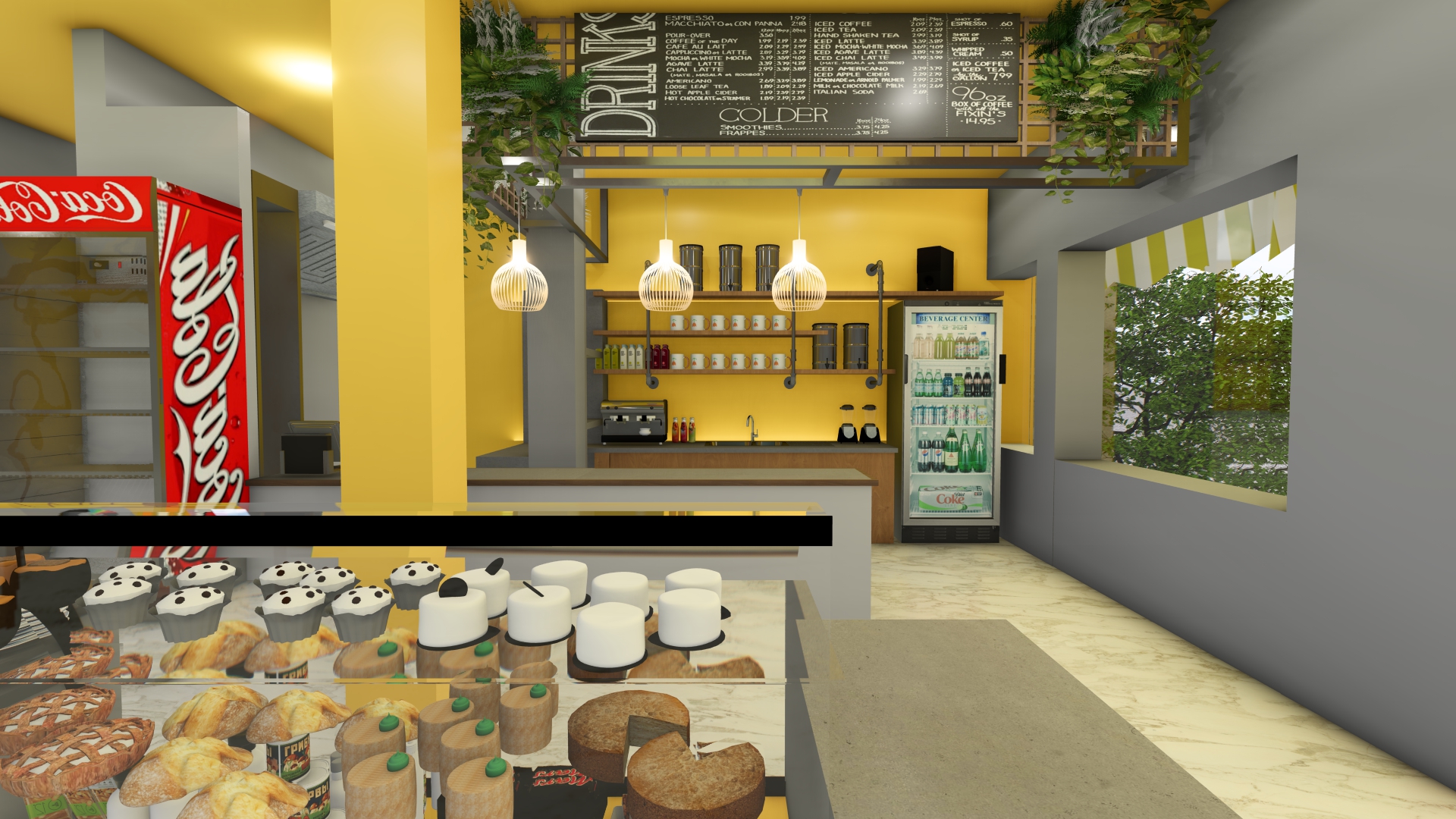 Photorealistic Cafe Render | ArchiVinci | 17973