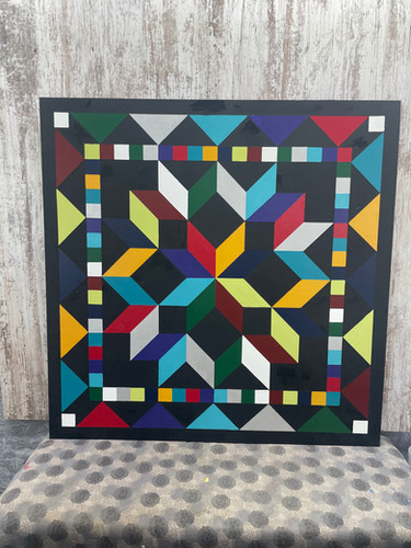 Carpenters Wheel w/border | EL Barn Quilts LLC