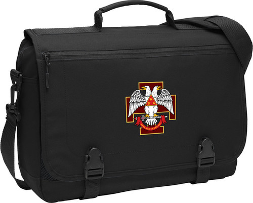 Embroidered Messenger Briefcase | Regalia