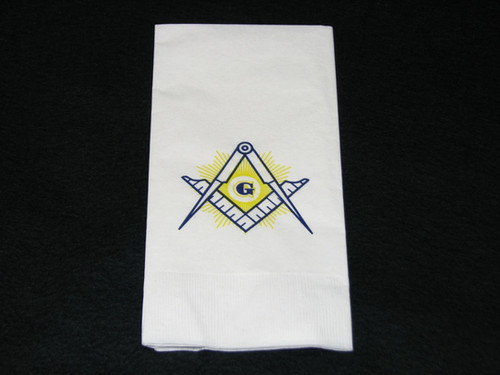 Masonic Emblem Paper Napkins | Regalia