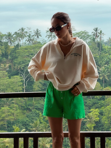 Le Zipper oversize Galbo Sport - Pearled Ivory | Galbo