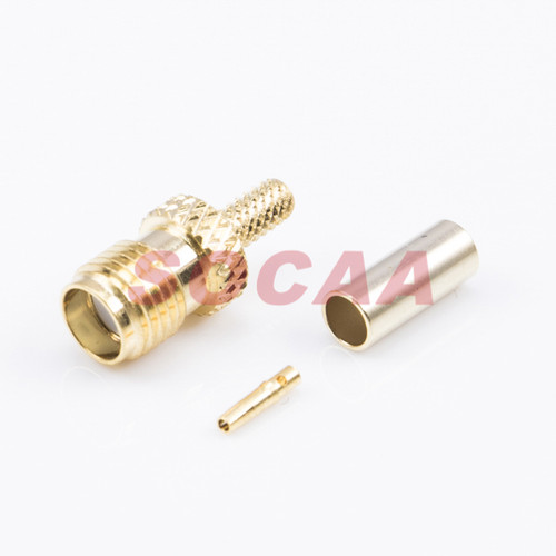 SMA JACK STRAIGHT CRIMP FOR RG-174U CABLE | SOCAA