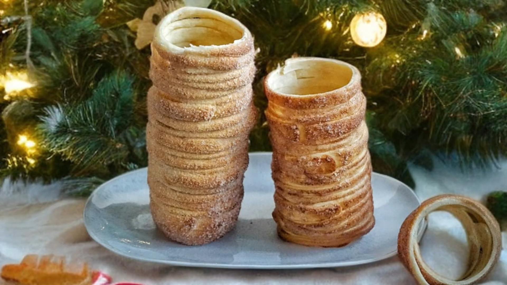 Baumstriezel wie vom Weihnachtsmarkt