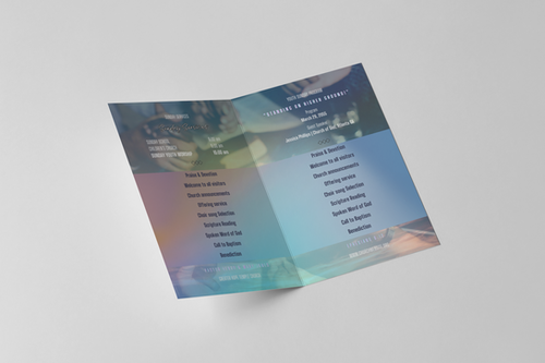 Youth Church Program Template | Drea's Design Trove