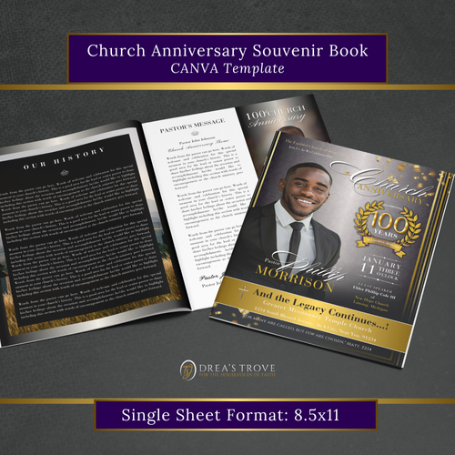 Church Souvenir Commemorative Book | Drea's Design Trove