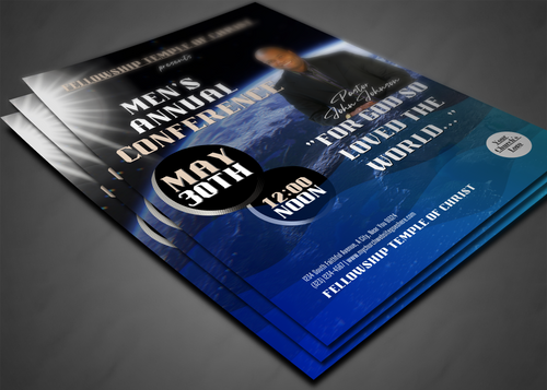 Men's Conference Flyer | Drea's Design Trove