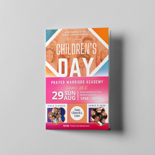 Children's Day Church Program Template | Drea's Design Trove
