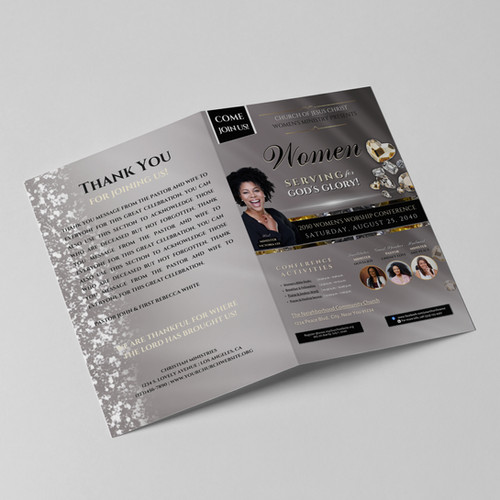 Editable Church Program Canva Template | Drea's Design Trove