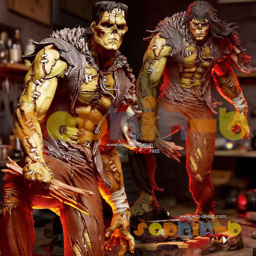 Frankenstein w/ 2 Heads Resin 1/4 Model Kit Unpainted 3d Print GK ...