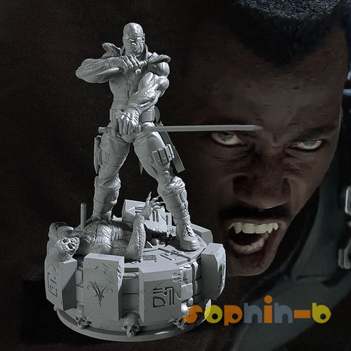 Blade Wesley Resin 1:6 Scale Model Kit Unpainted 3d Print GK Statue ...