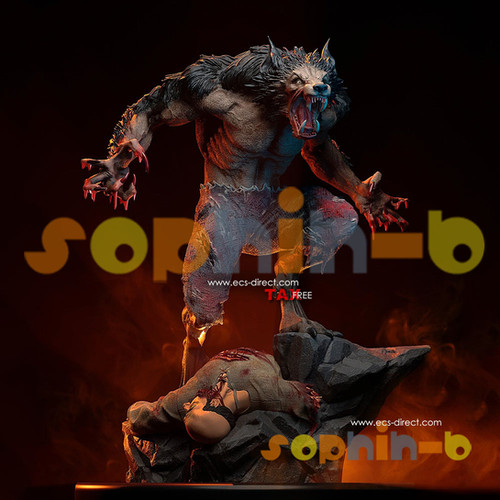 Halloween Werewolf Resin 1:4 Scale Model Kit Unpainted 3d Print GK ...