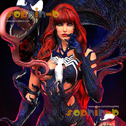 Venom Mary Jane Venomized 1:4 Model Kit Unpainted 3d Print GK Statue Figure | ECS-Direct.com