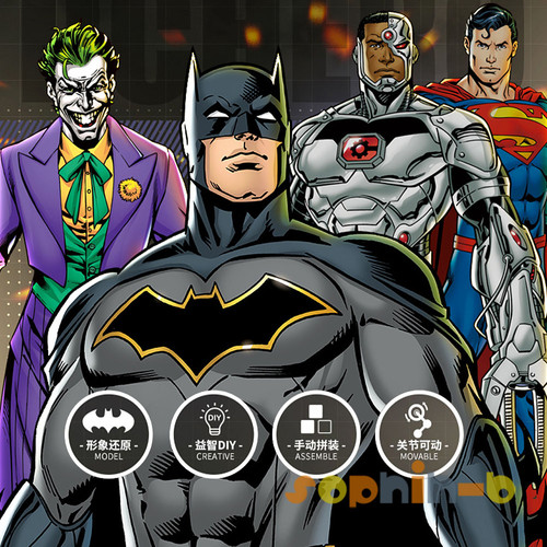 Batman Superman Joker Cyborg Figure Justice League Action Figure Model ...