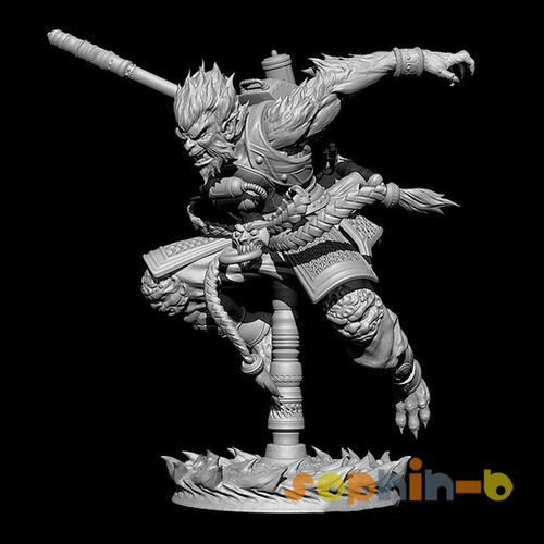 Black Myth Wukong Resin 1:4 Scale Model Kit Unpainted 3d Print GK ...