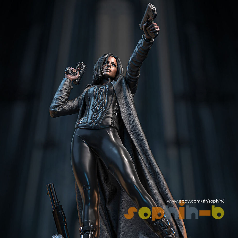 Underworld Selene Resin 1:4 Model Kit Unpainted 3d Print GK Statue ...