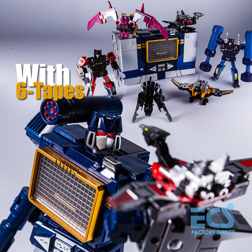 Transformed Dark Soundwave SIX Cassettes Tapes Collectible Figures ...