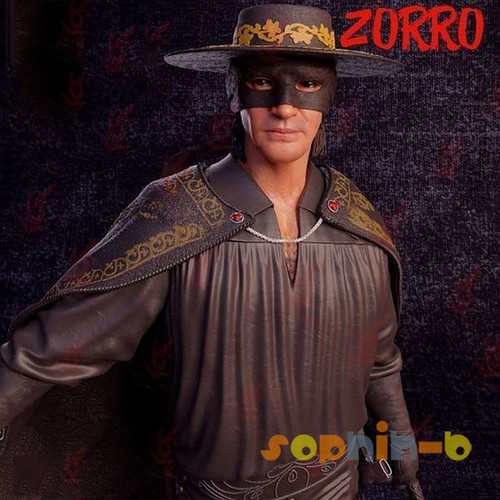 Zorro The Mask of Zorro Resin 1:4 Model Kit Unpainted 3d Print GK ...