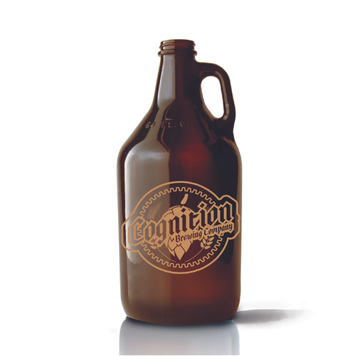 64 oz Amber Beer Growler | Flour City Growlers